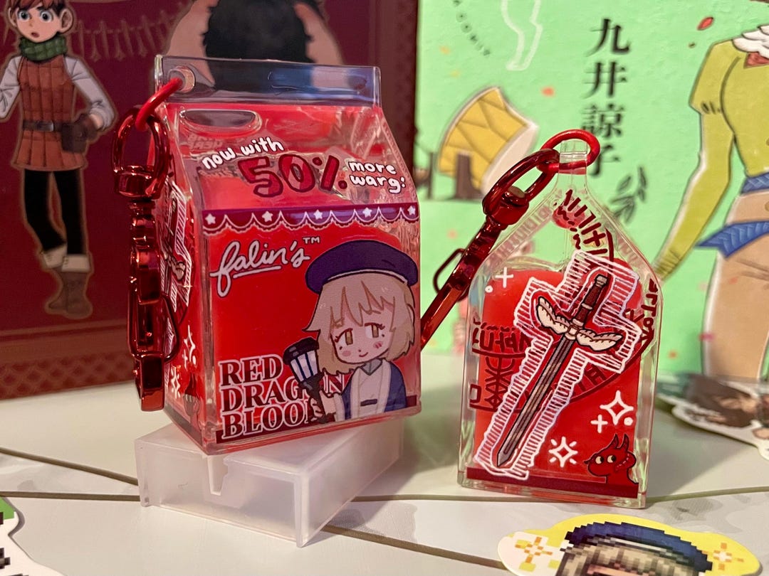 Dungeon Meshi Falin Milk Carton Liquid Charm | Delicious in Dungeon - Etsy