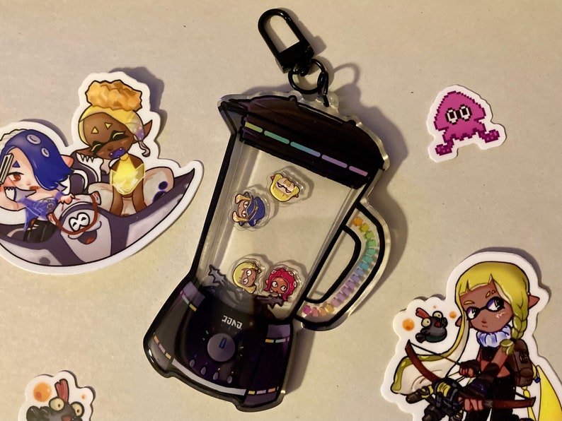Splatoon 4" Blender Shaker Charm | Octo Expansion - Etsy