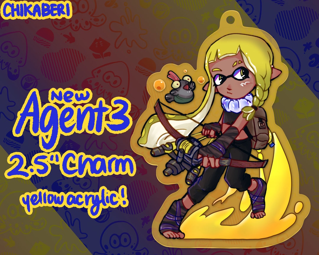 Splatoon 3 Neo Agent 3 2.5 Acrylic Charm - Etsy