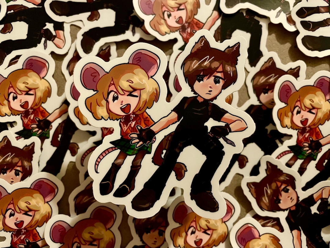 RE4 Cat Leon/mouse Ashley 3" Vinyl Sticker | Resident Evil 4 - Etsy