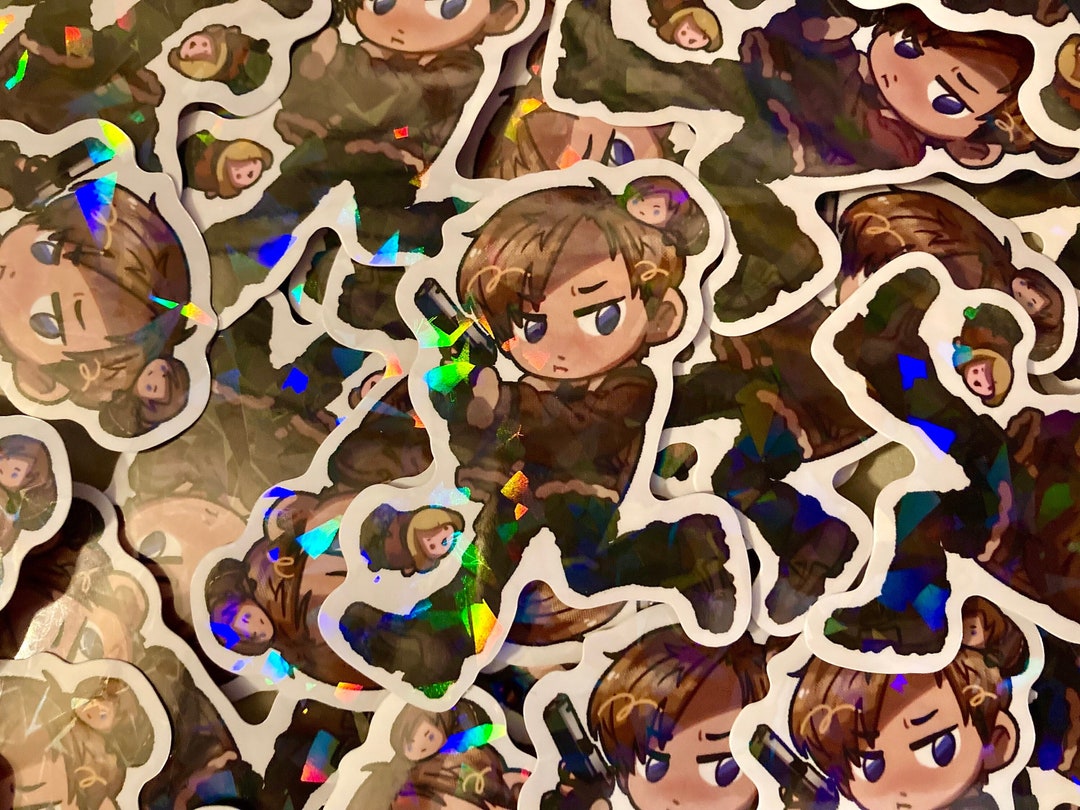 RE4 Leon 2.5" Holo Vinyl Sticker | Resident Evil 4 - Etsy