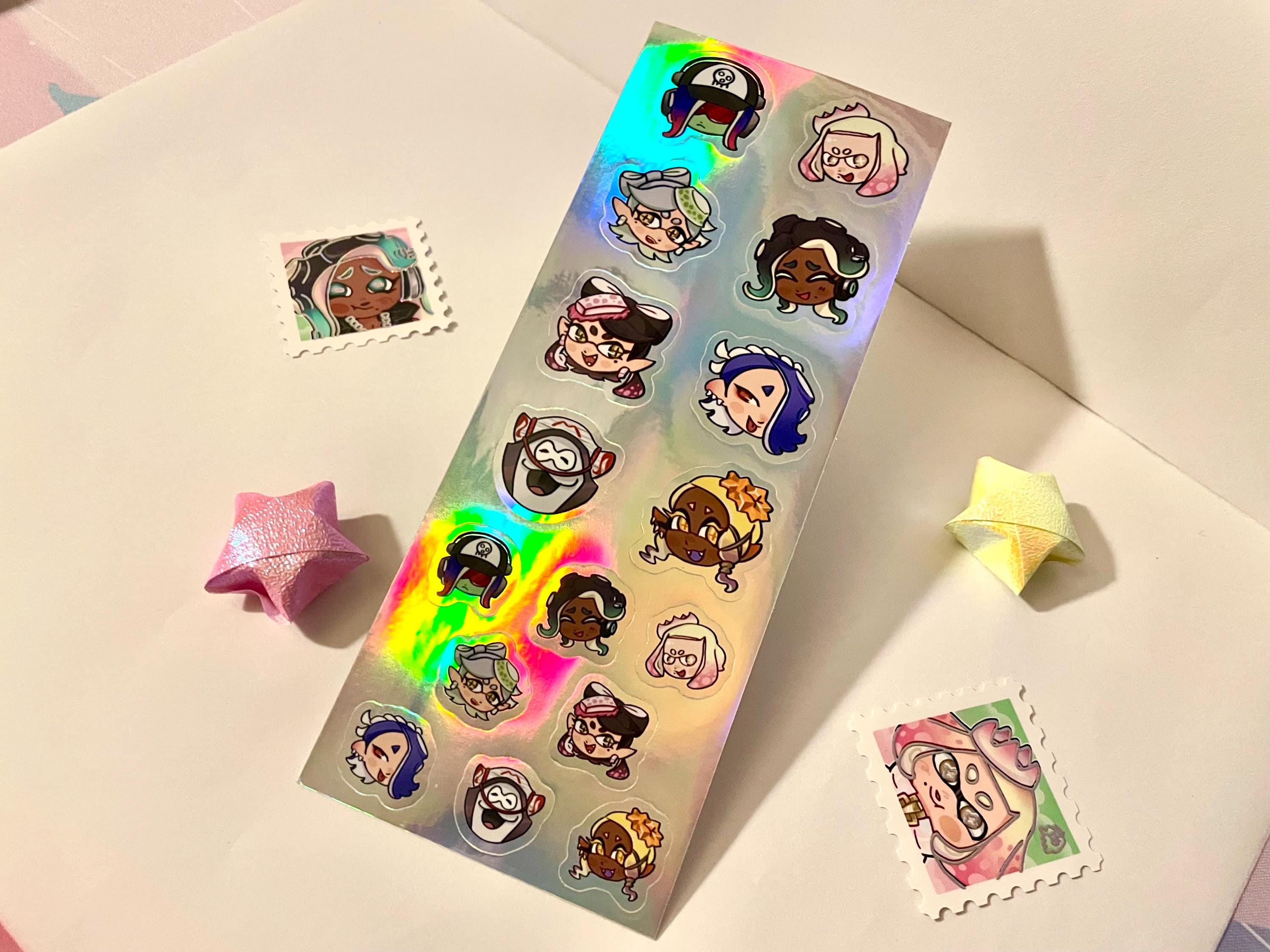 Splatoon Idols Holographic Sticker Sheet | Squid Sisters | off the Hook ...