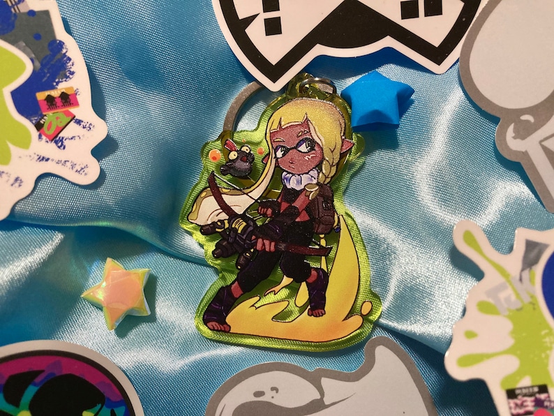 Splatoon 3 Neo Agent 3 2.5" Acrylic Charm - Etsy