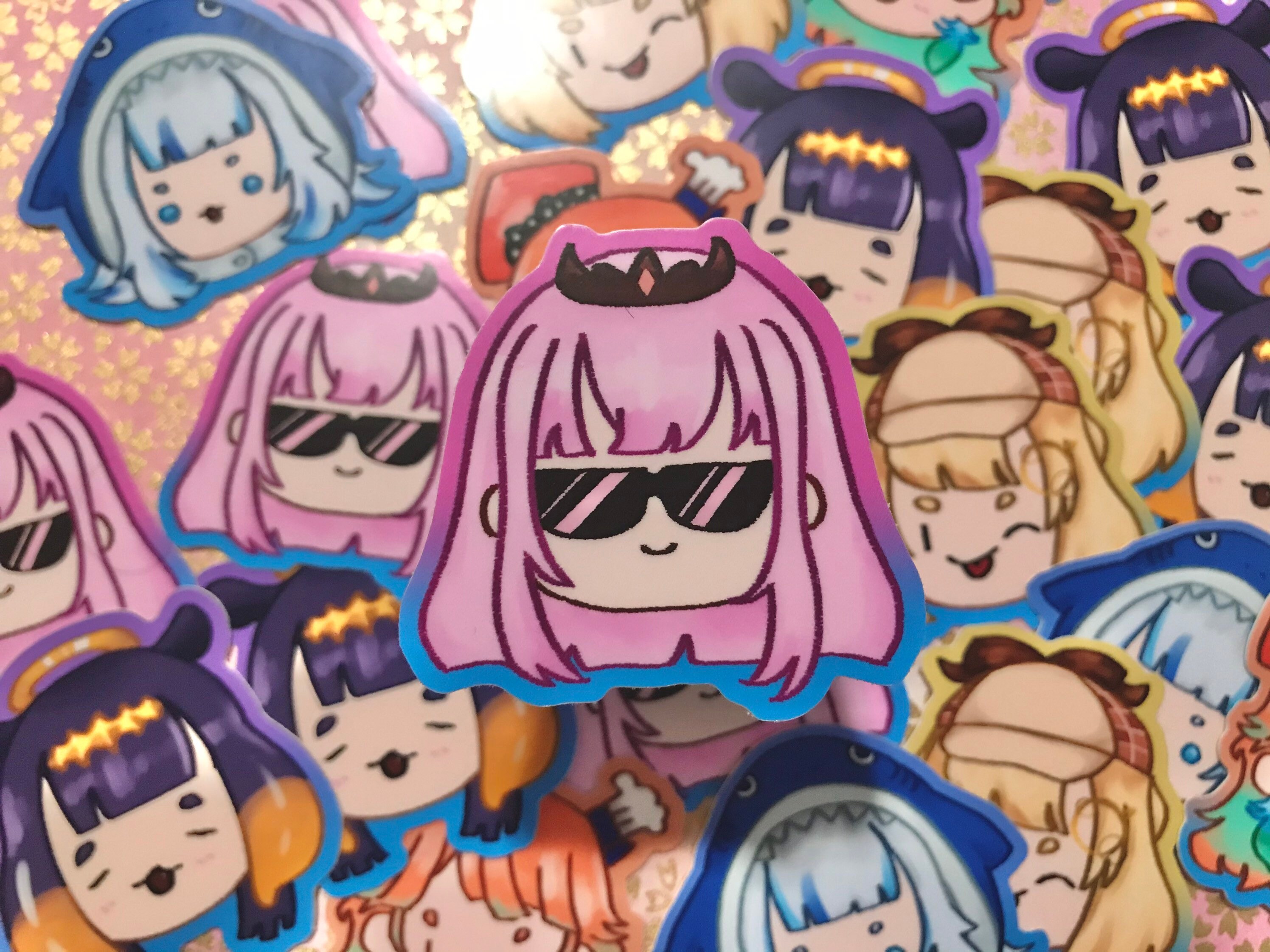 Hololive EN 2" Chibi Vinyl Stickers | Vtuber | Anime - Etsy