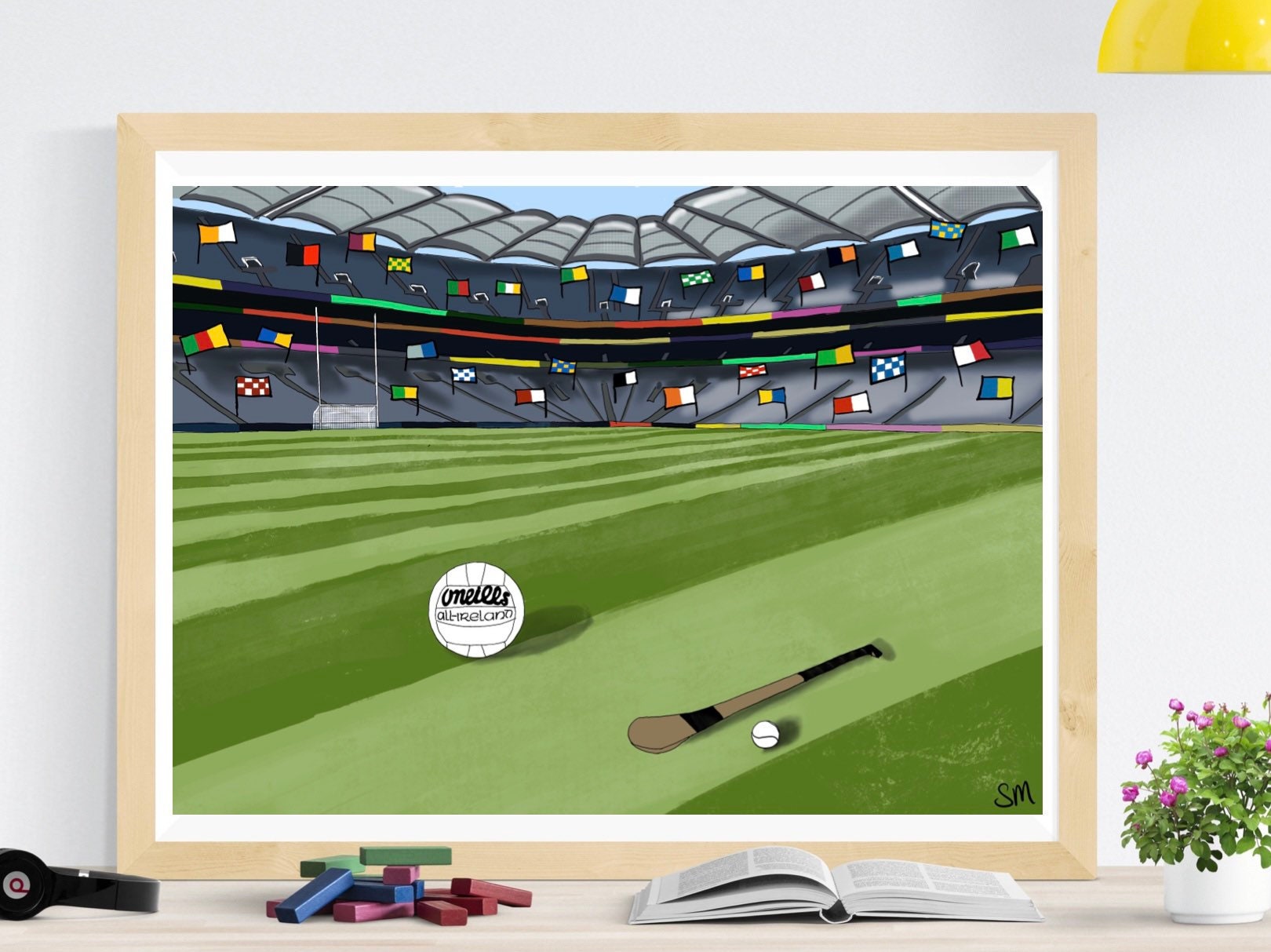 GAA Croke Park Art Print / Gaelic Art Print / Croke Park Art / GAA ...