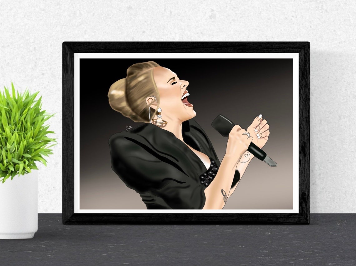 Adele Art Print Adele Print Adele Poster Adele Art - Etsy