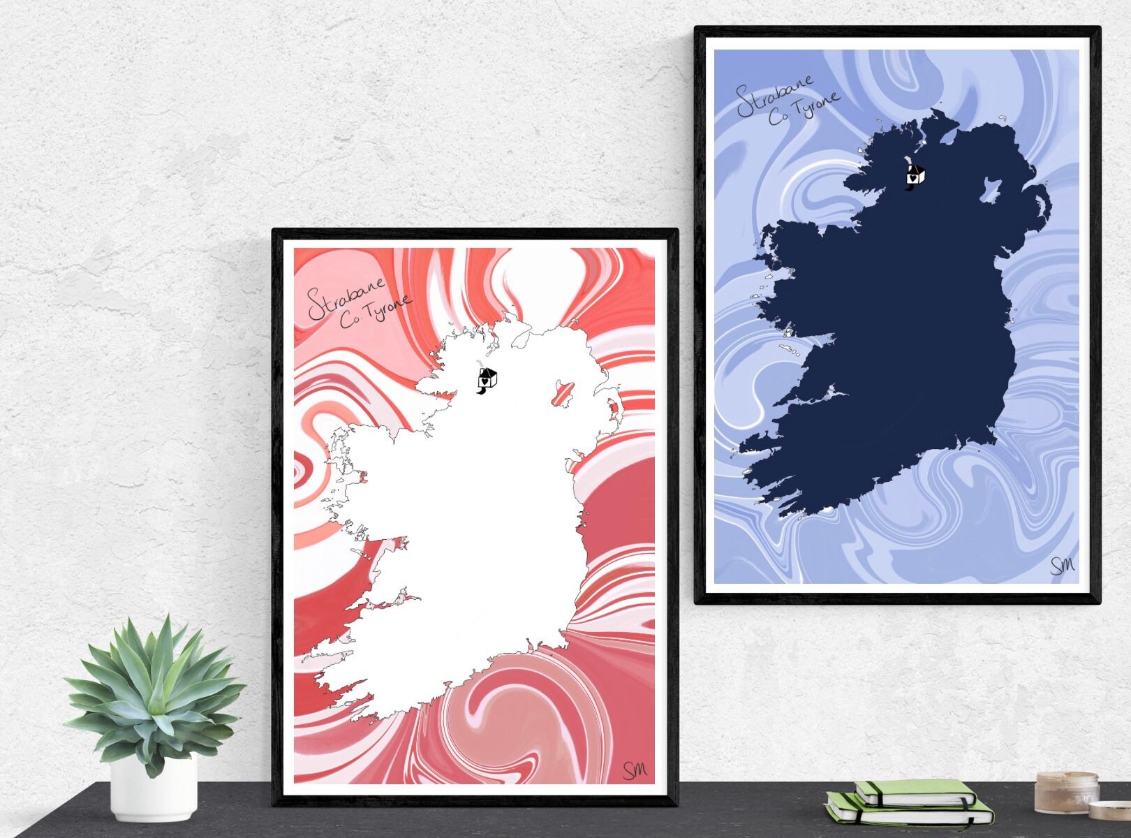 Personalised Map of Ireland Print Map of Ireland Print - Etsy UK