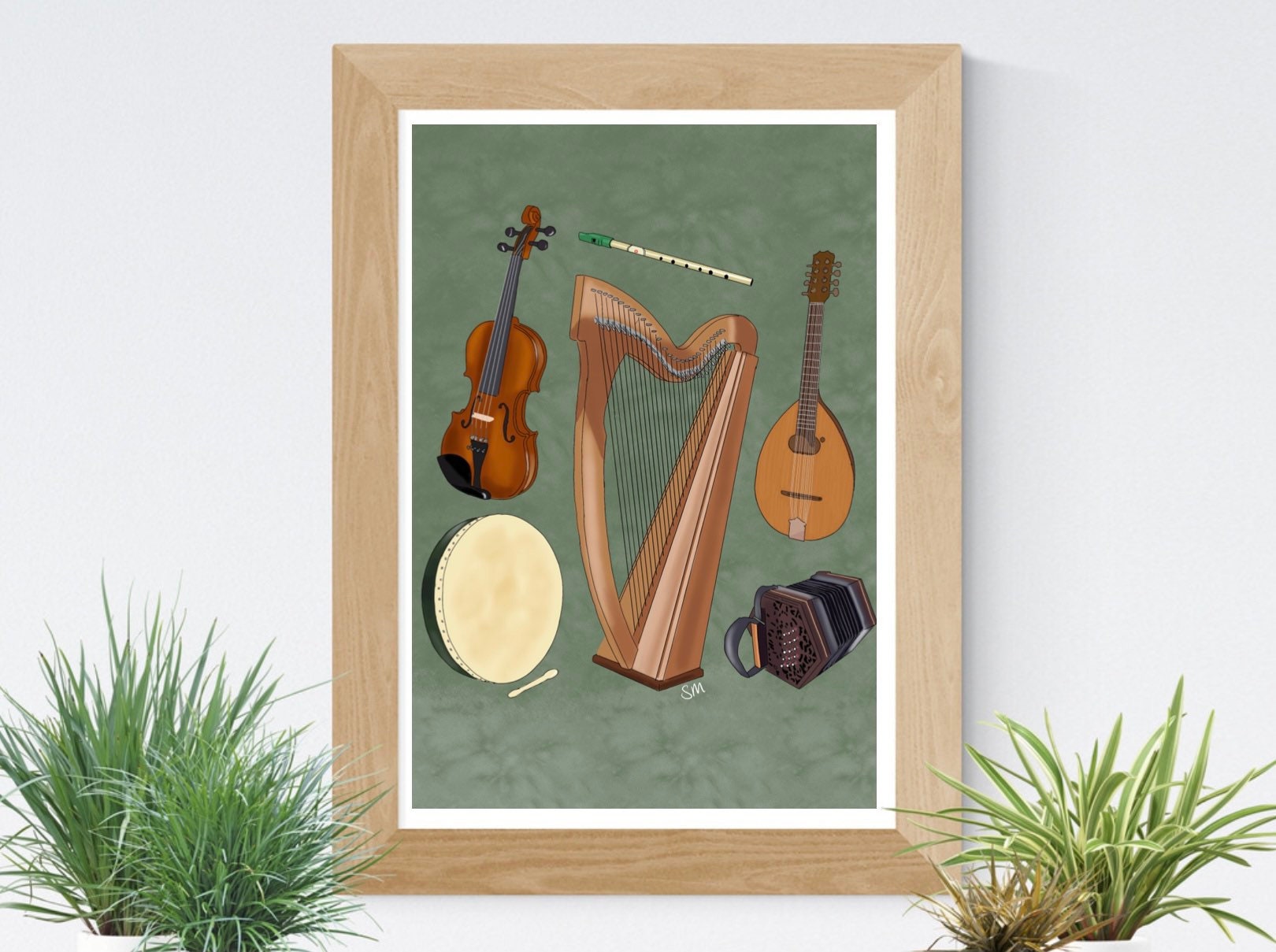 Irish Traditional Music Art Print Irish Trad Music Print Irish ...