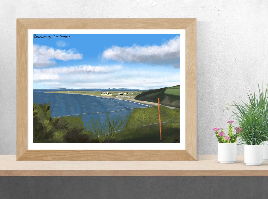 Rossnowlagh, Donegal Art Print Donegal Art Donegal Beach Art Print ...