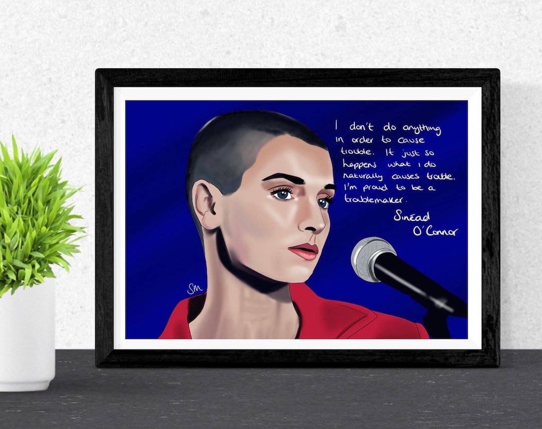 Sinéad O’connor Art Print | Sinéad Oconnor Poster | Irish Art Print - Etsy