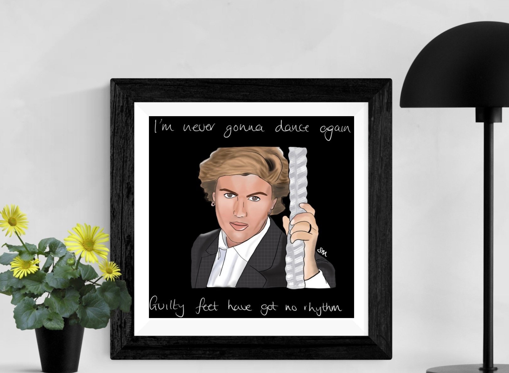 George Michael Careless Whisper Art Print George Michael Poster ...