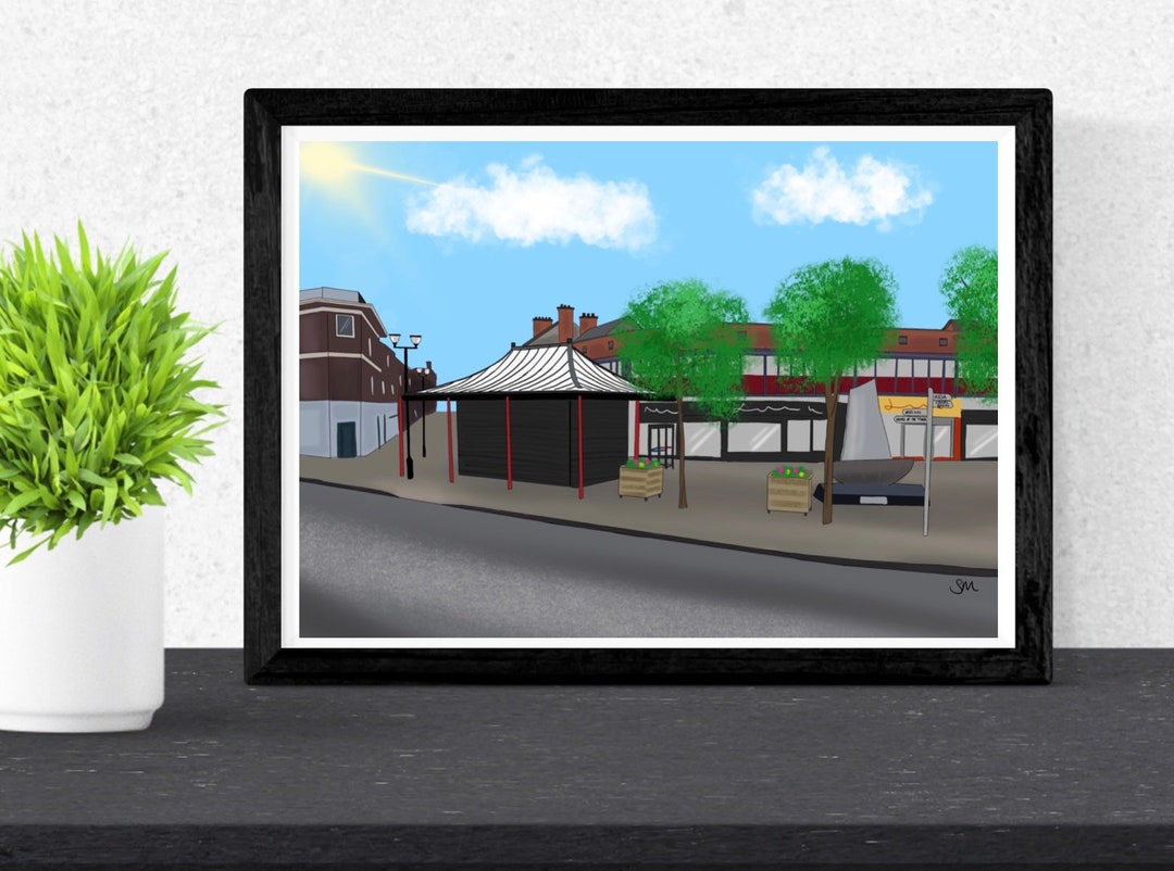 Strabane Town Centre Art Print Strabane Art Print County Tyrone Art ...