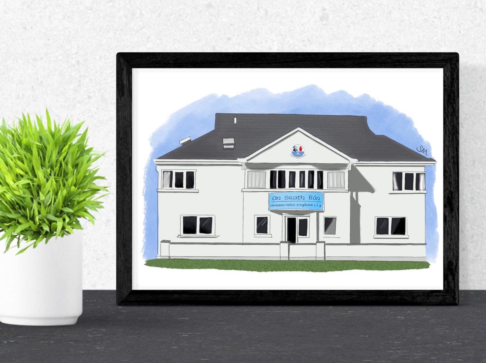 Strabane Sigersons GAA Art Print Strabane Art Print County Tyrone Art ...