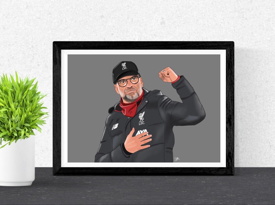 Jürgen Klopp Art Print Liverpool FC Art Print Liverpool Art Liverpool ...