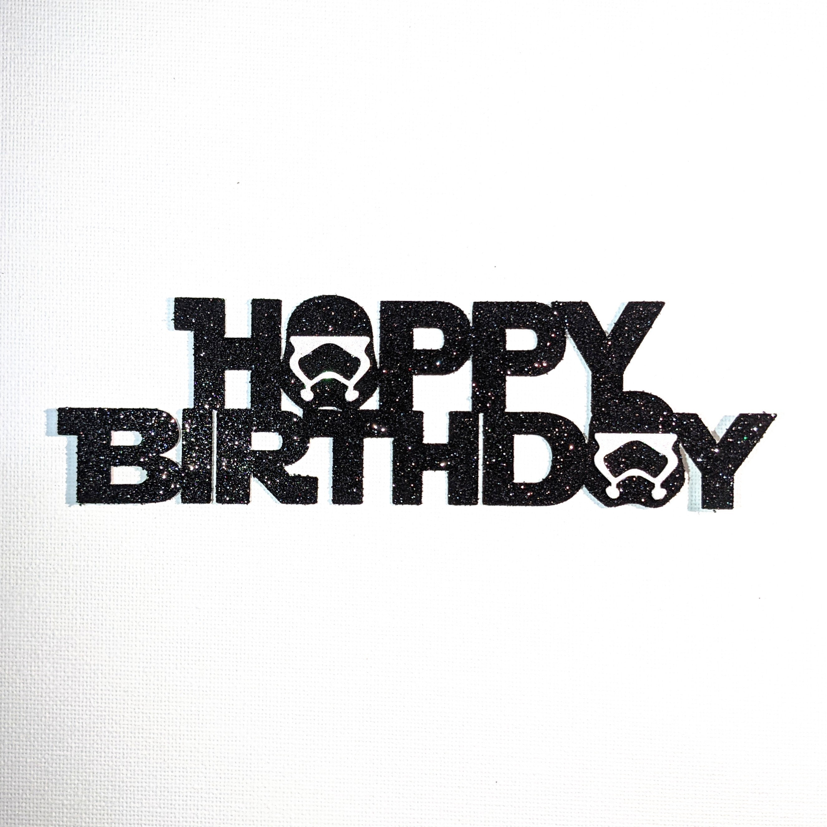 Personalised Star Wars Storm Trooper Happy Birthday Cake | Etsy