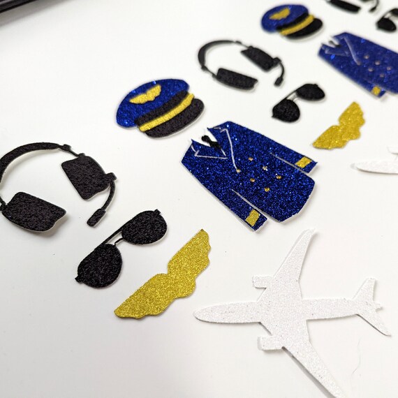 Pilot Themed Cupcake Toppers Uniform Airplane Hats Free - Etsy