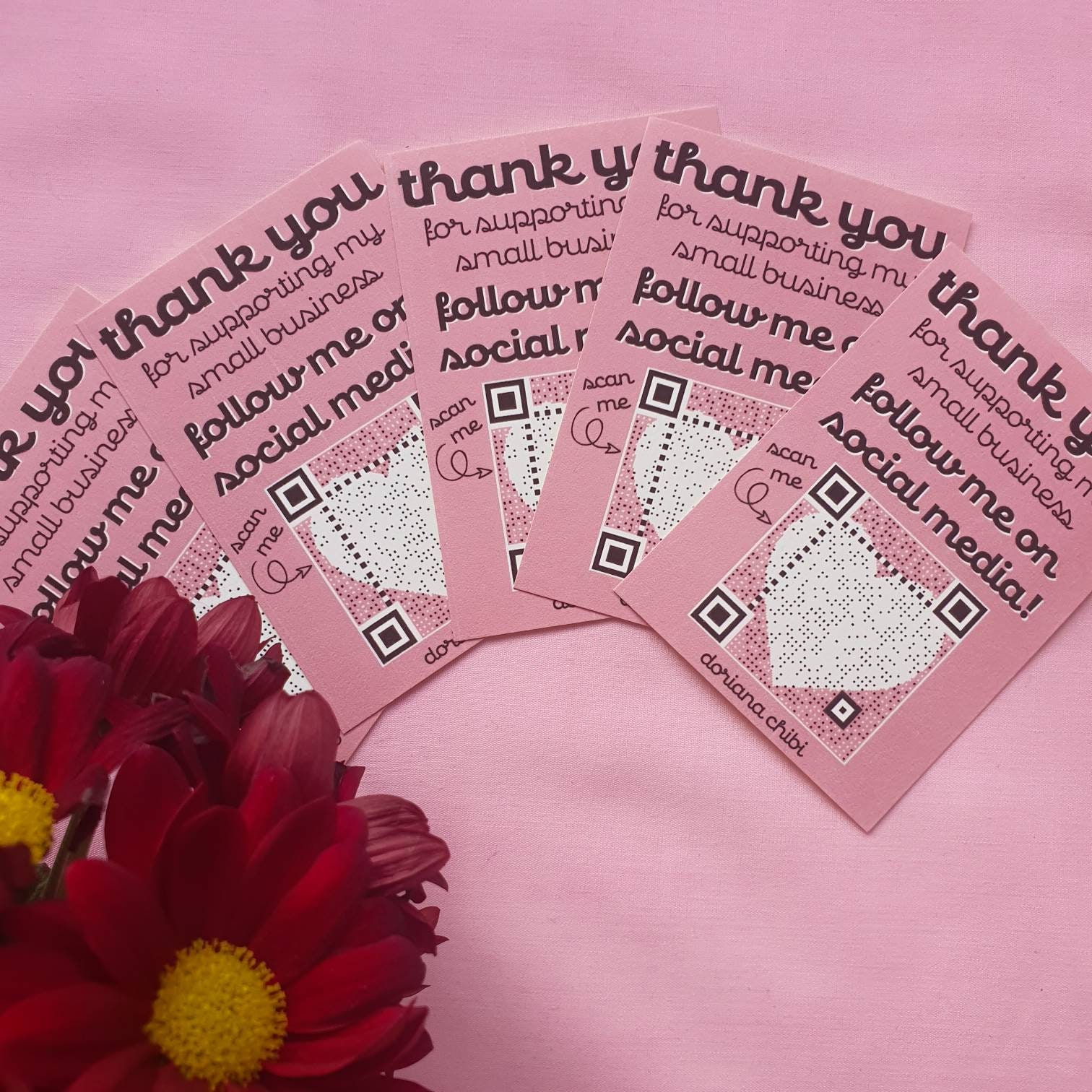 Cute Design QR Code Sticker or Card for Your Business - Etsy