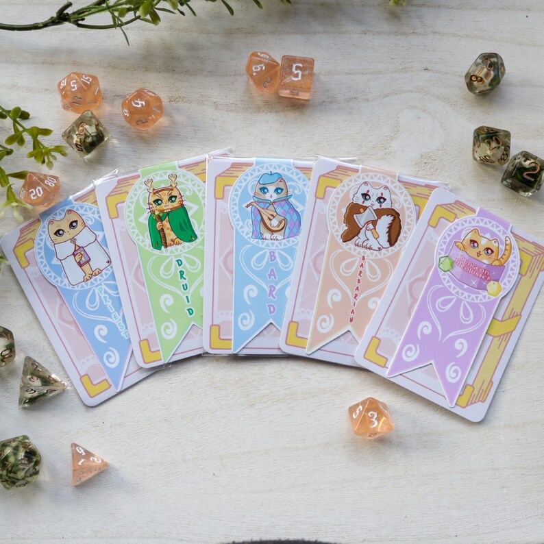 Rpg Magnetic Bookmark Dnd Themed Gift for Dungeon Masters - Etsy UK