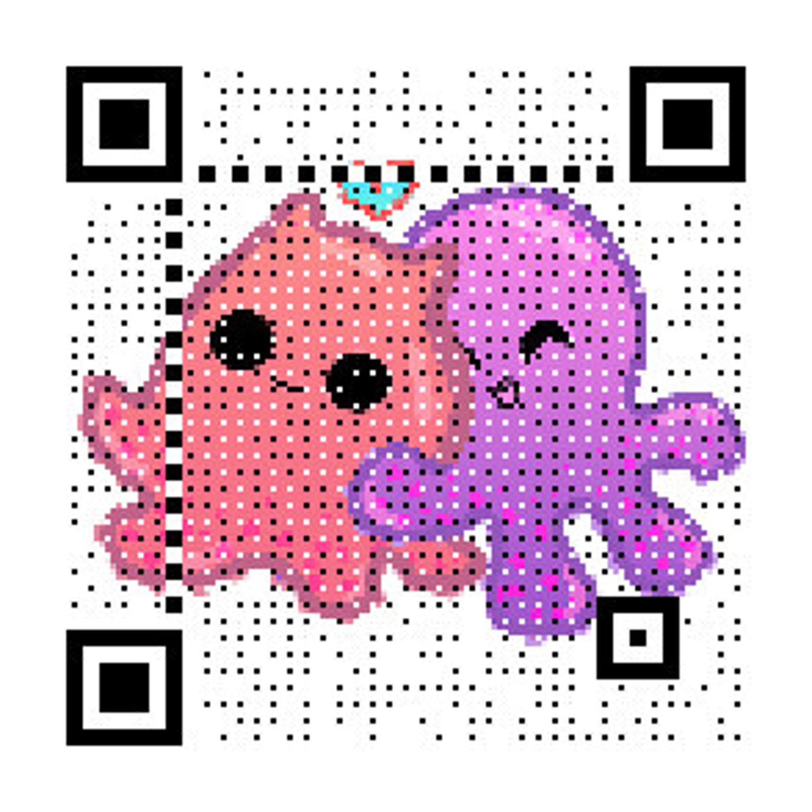 Cute design QR code sticker for your business Instagram page | Etsy