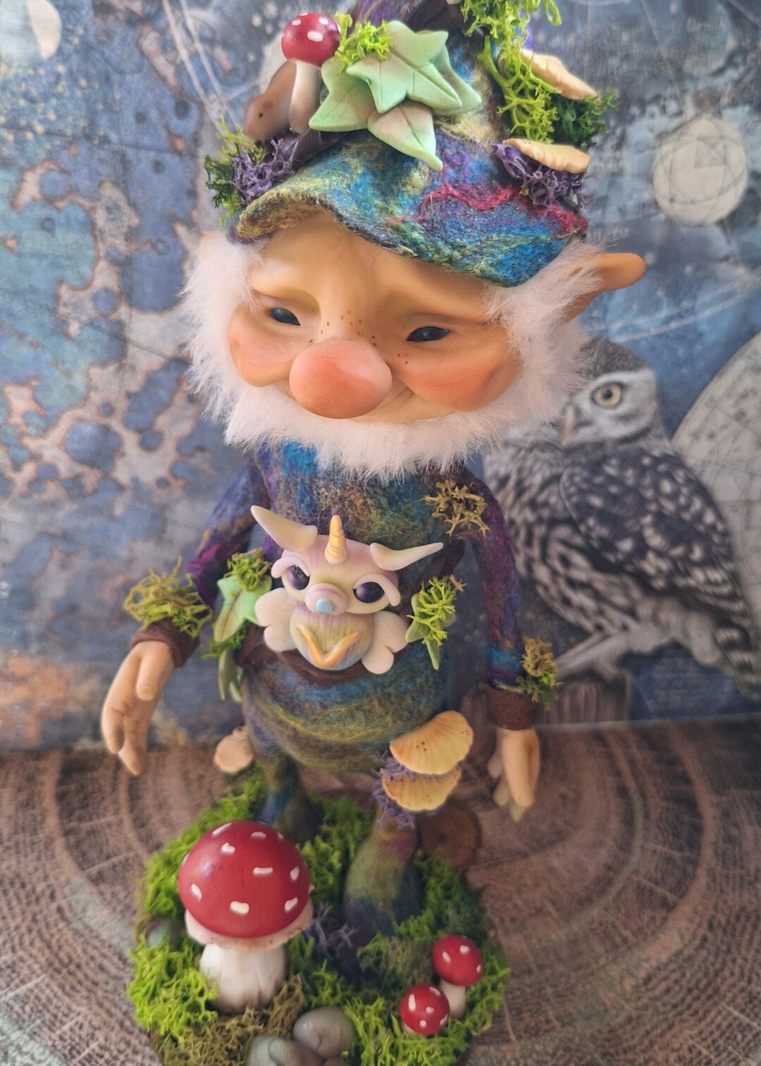 Goblin, Forest Goblin, Magical Creature, Handmade, Fantasy Art Doll ...