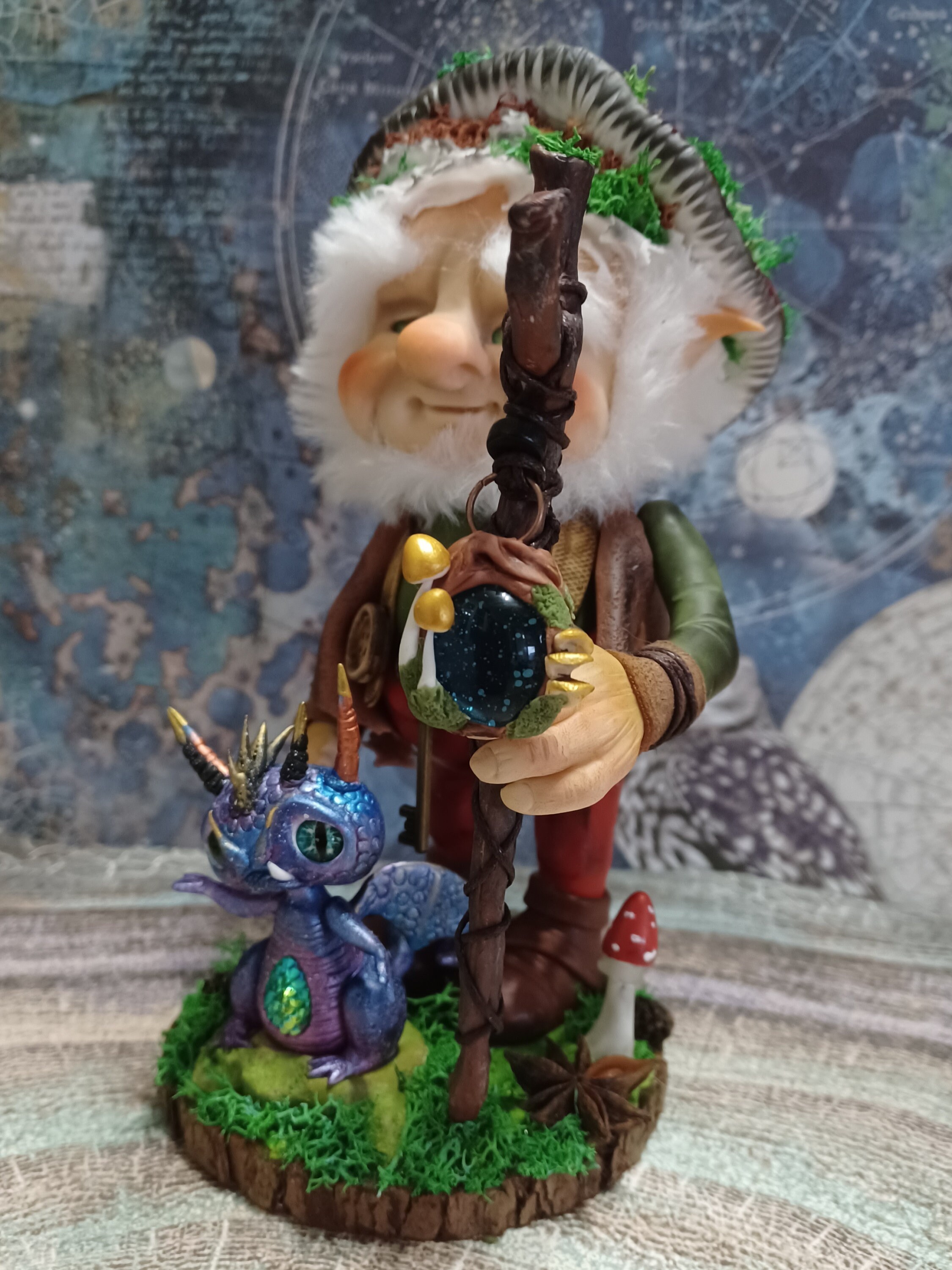 Duende, Duende del Bosque, Forest creature, Hecho a mano, Fantasy art ...