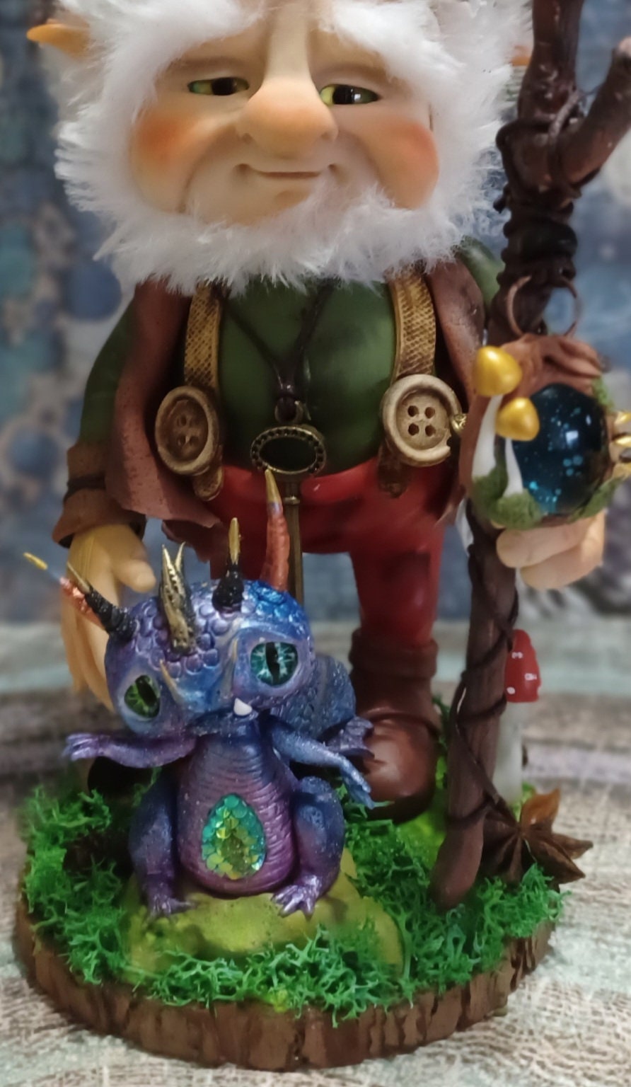 Duende, Duende del Bosque, Forest creature, Hecho a mano, Fantasy art ...