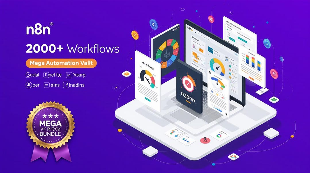 N8n Workflow Automation Templates, 2000+ JSON Workflows, AI, Marketing ...