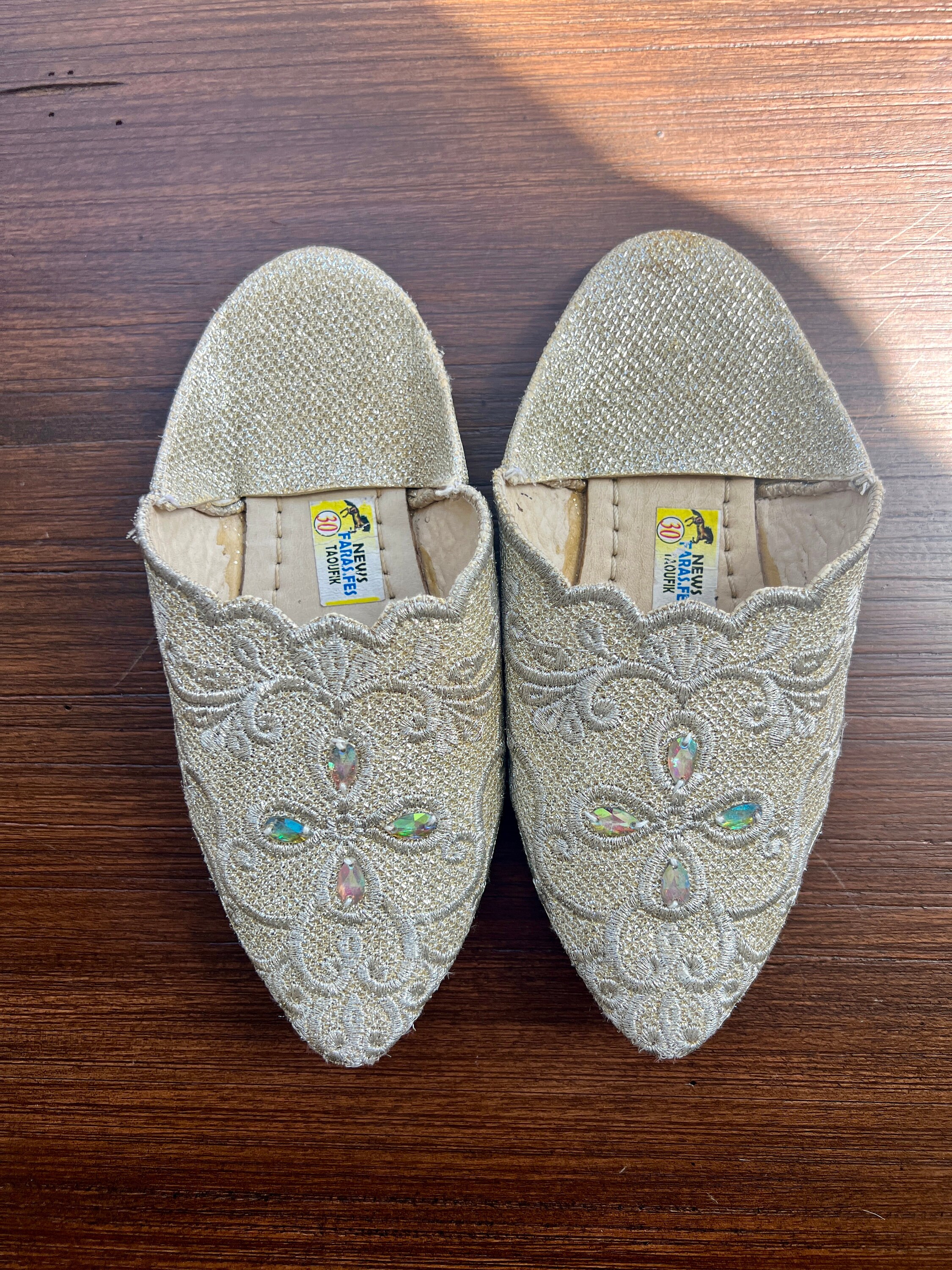 Traditional Moroccan Girls' Babouches Slippers: Unique Pair With ...