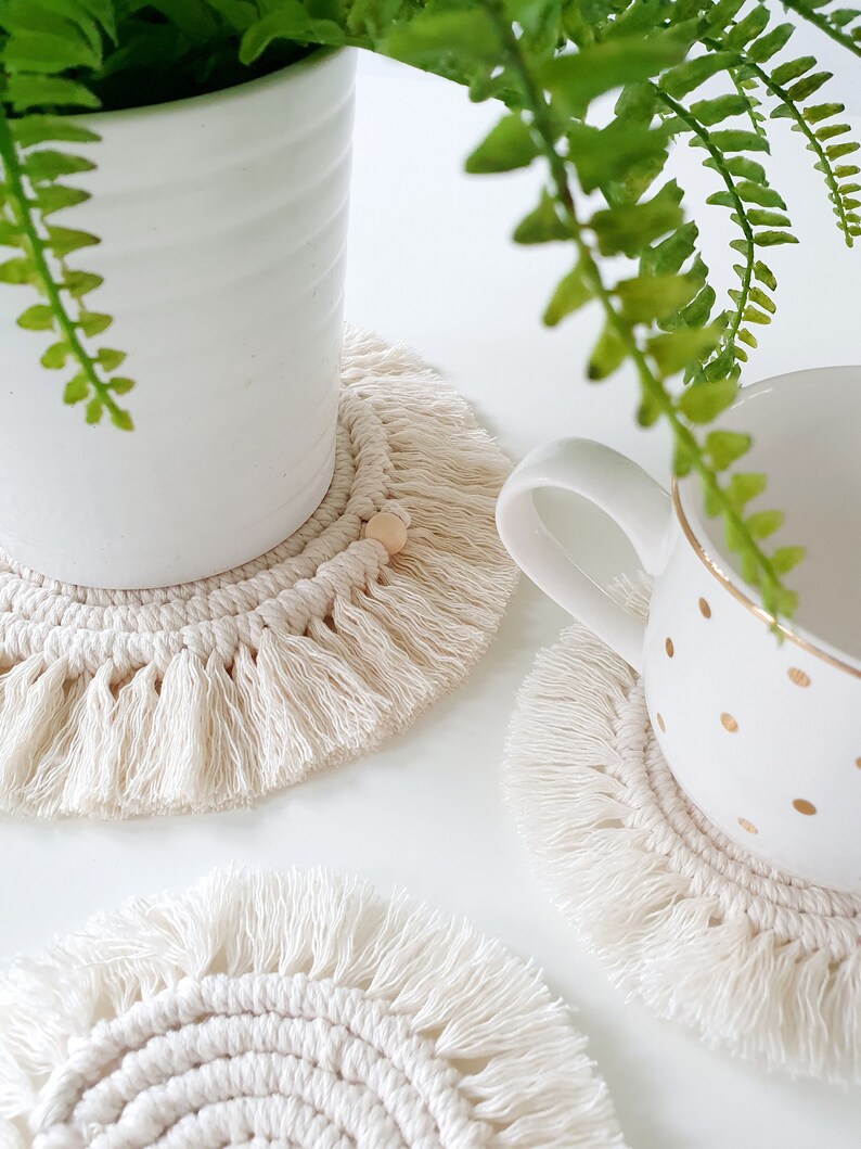 Macrame Table Mat - Etsy UK