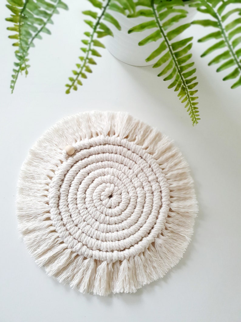 Macrame Table Mat - Etsy UK