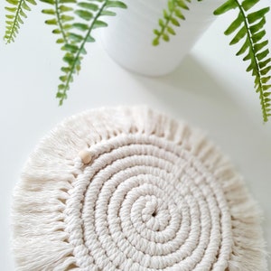 Macrame Table Mat - Etsy UK