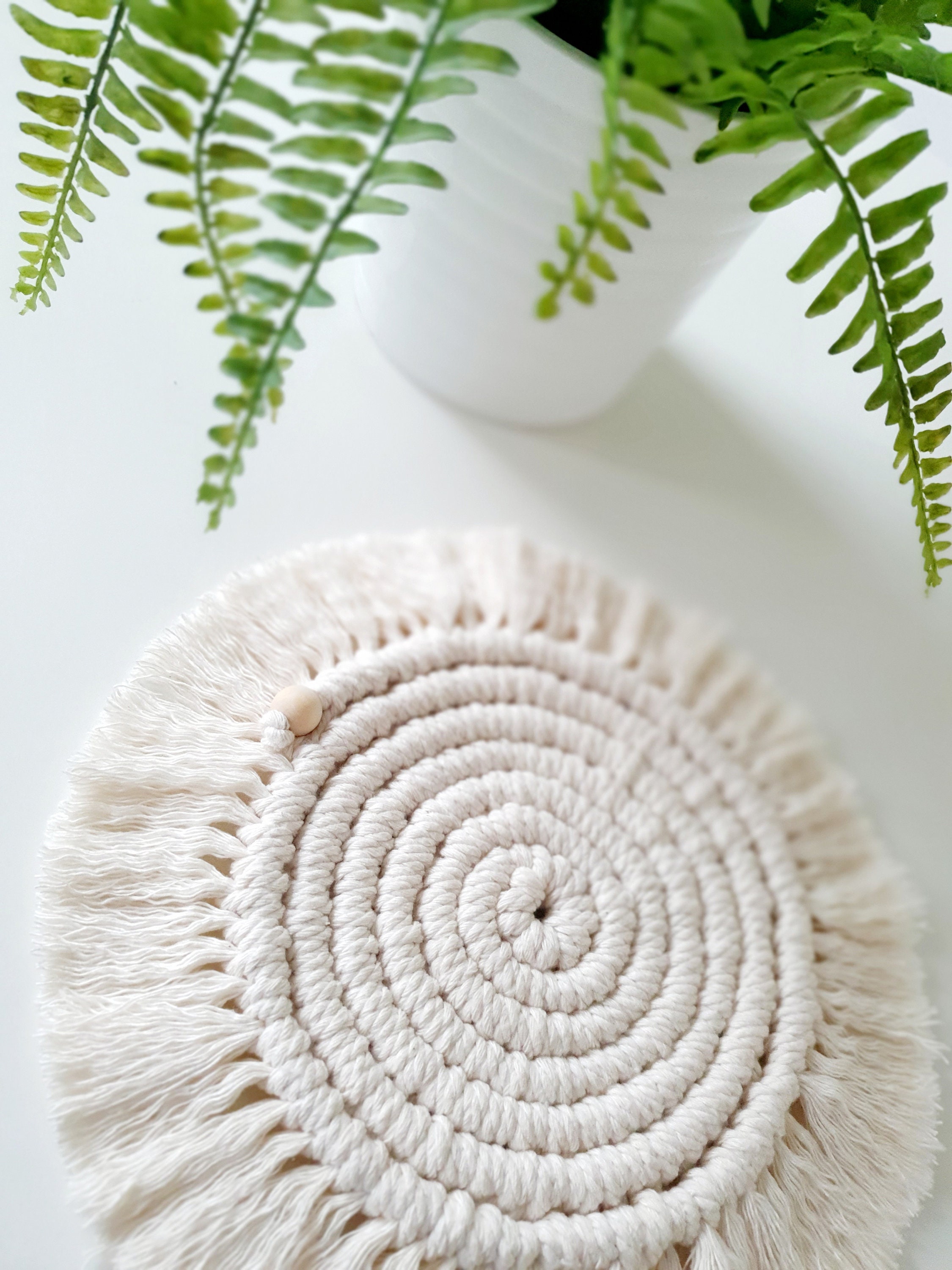 Macrame Table Mat - Etsy UK