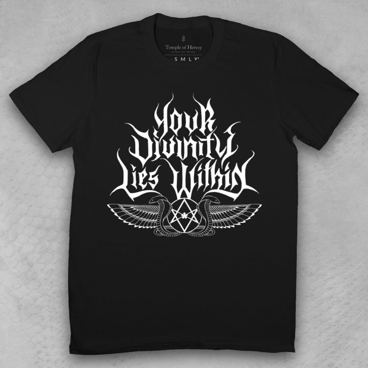 Your Divinity Lies Within Screen Printed T-shirt Hadit Thelema - Etsy UK