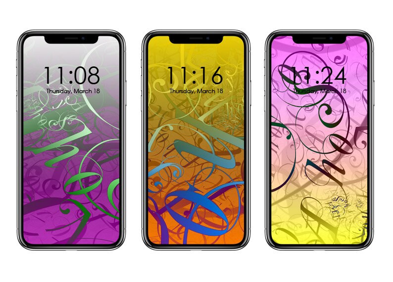 14 Script Font Smartphone Wallpapers Minimalist Phone - Etsy