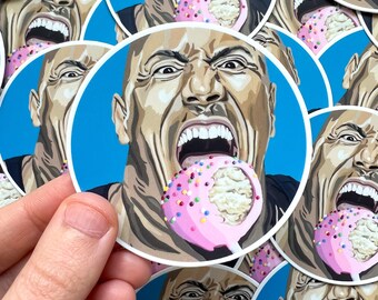 Dwayne Johnson Sticker - Etsy