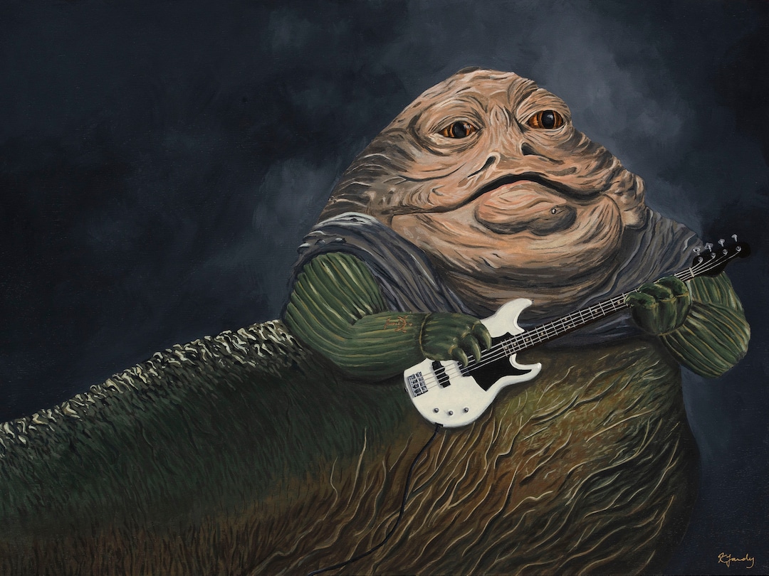 Jabba the Hutt Star Wars Print jabba the Hutt Playing - Etsy