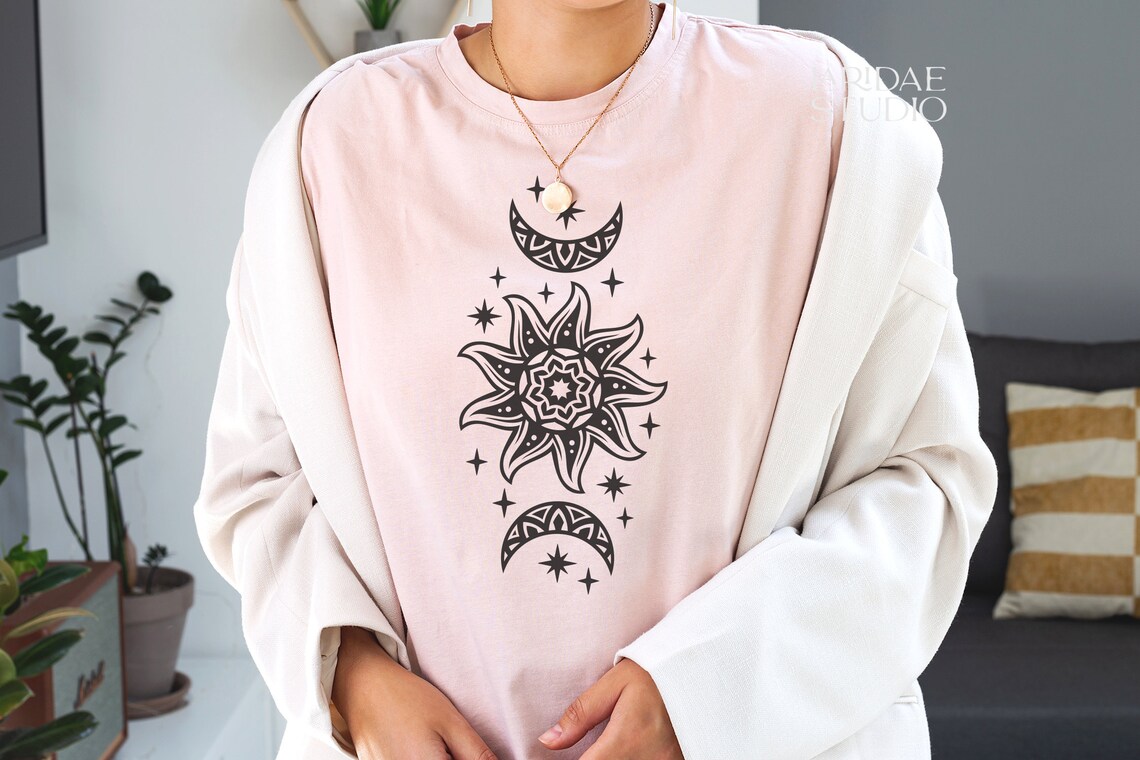 Sun and Moon SVG Celestial Magic Clipart Mystical - Etsy