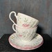 Summer Chintz Set of 2 Teacups & Saucers Vintage Johnson Brothers Fine ...