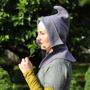 Medieval Hood, Medieval Chaperon, Chaperon Hat, Medieval Open Hood ...