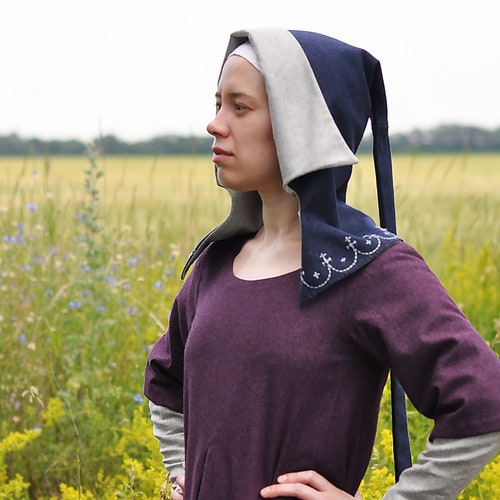Medieval Hood Medieval Ladies Open Hood Middle Age - Etsy