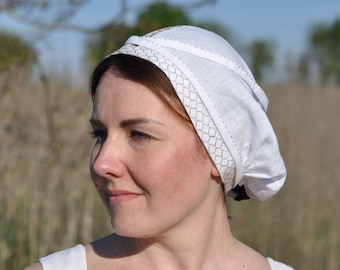 Women's Linen St. Birgittas Cap or Coif for 13th 15th | Etsy