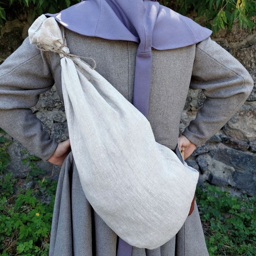 Historical Linen Backpack Large - Etsy