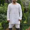 Medieval Shift or Chemise, Women's Linen Close-fitting Shift or Chemise ...