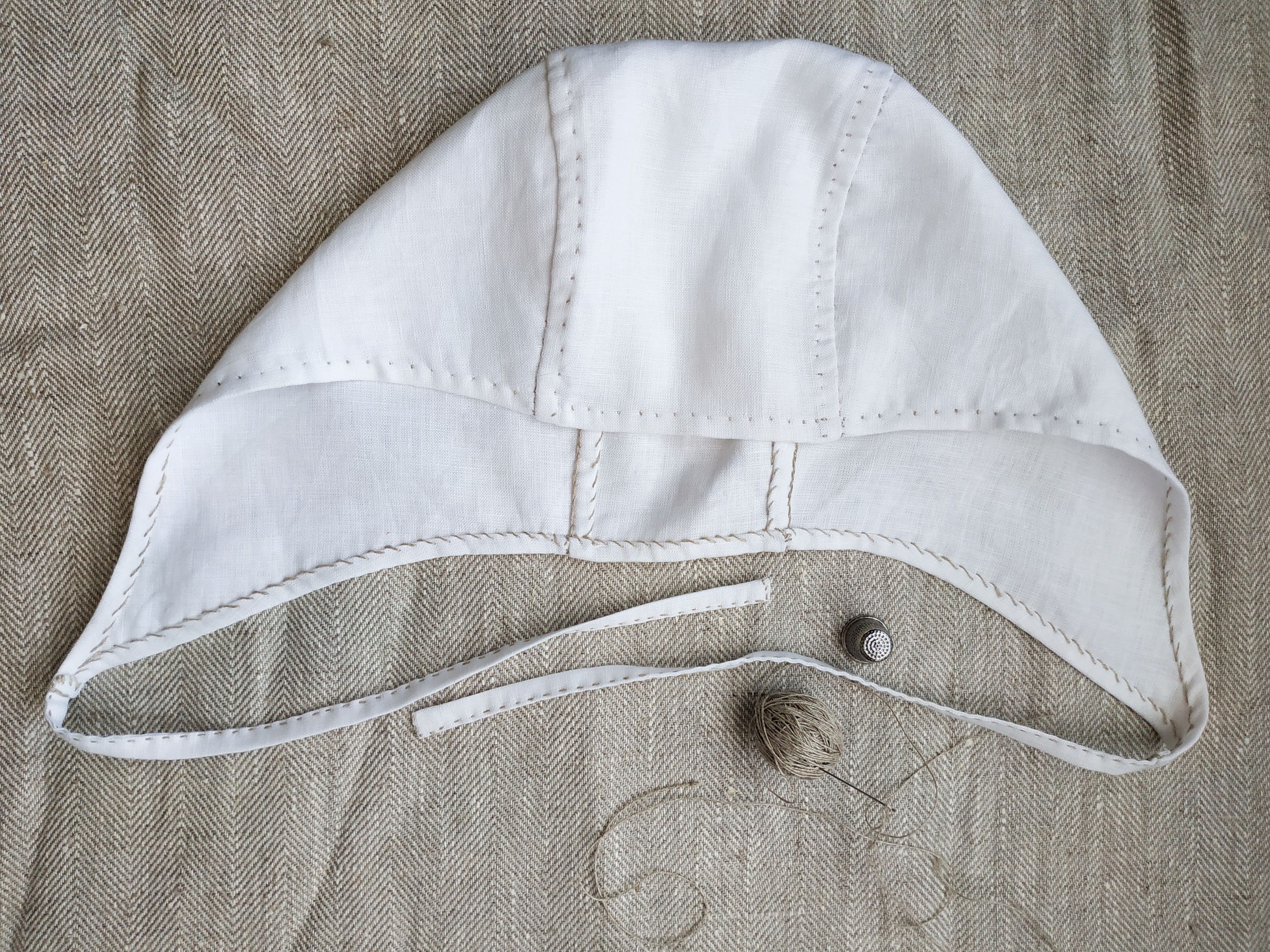 Medieval linen coif or cap medieval knight hat middle-aged | Etsy