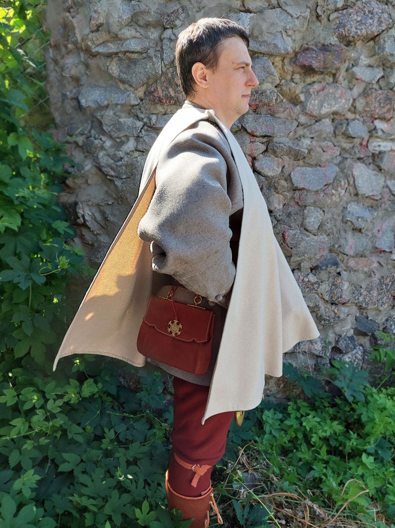 Medieval Cloak Short Medieval Cloak 14th-15th Century Cloak - Etsy