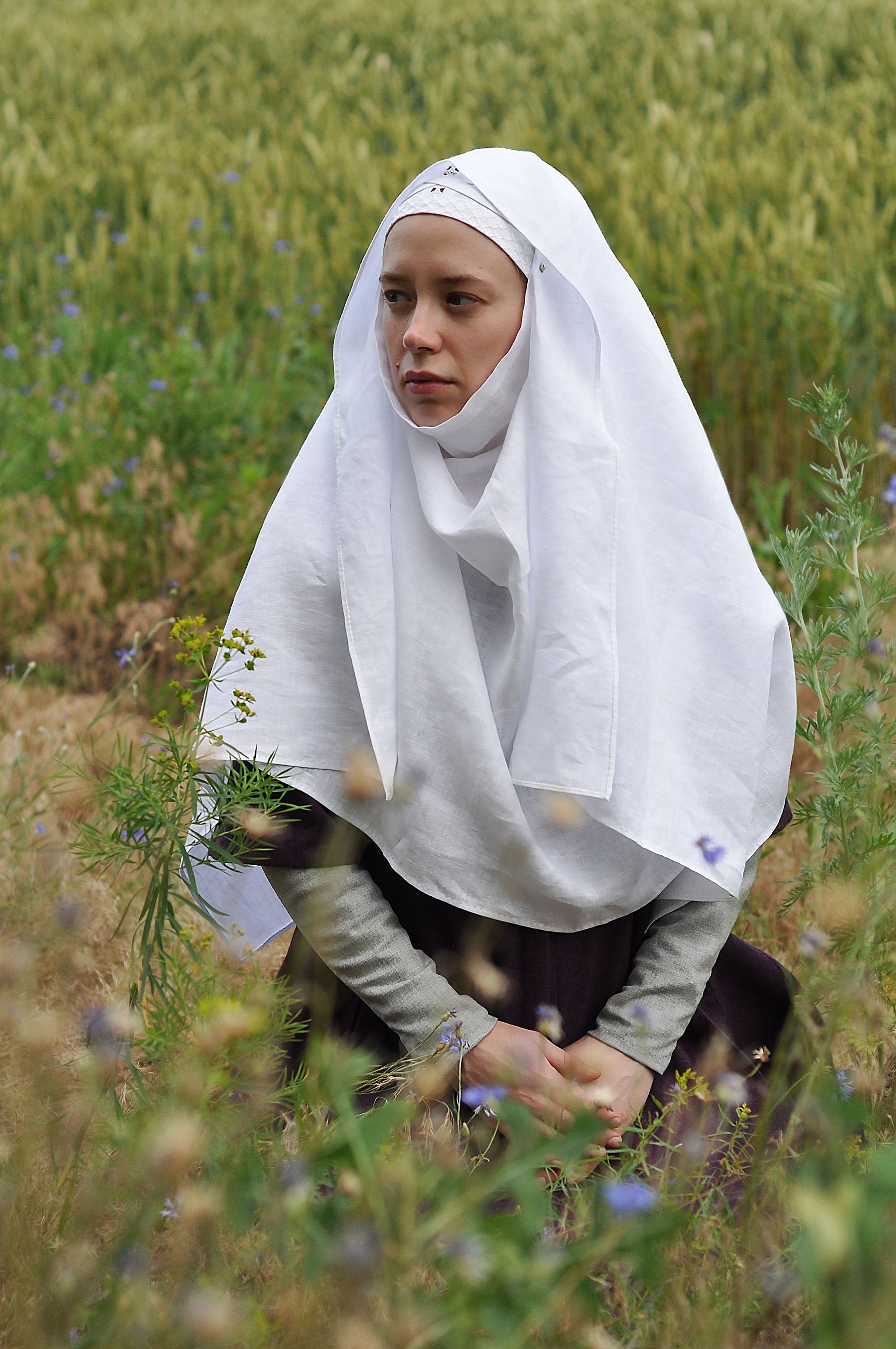 Medieval Linen Wimple and Veil 13th 15th Centure Wimple - Etsy Canada