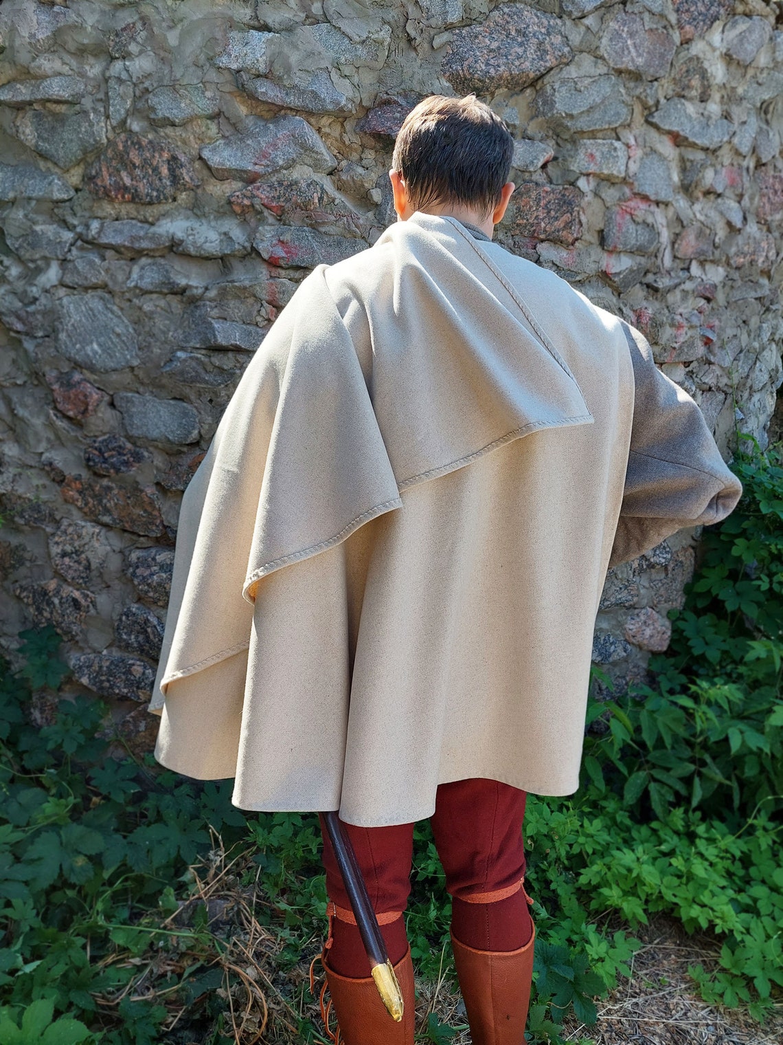 Medieval Cloak Short Medieval Cloak 14th-15th Century Cloak - Etsy