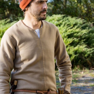 Men's Wool Cotehardie: 14th Century Medieval Kirtle, Reenactment ...
