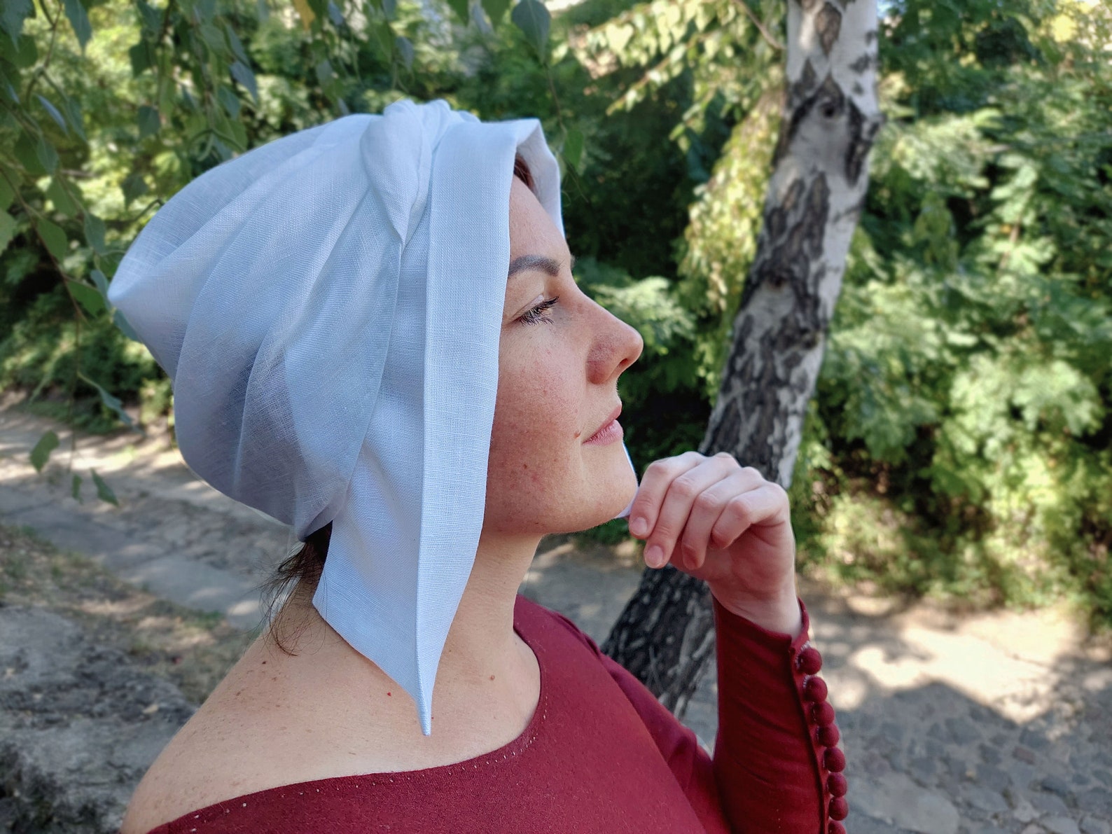 Medieval Linen Coif, Medieval Ladies Cap, Late 15th Century Cap ...