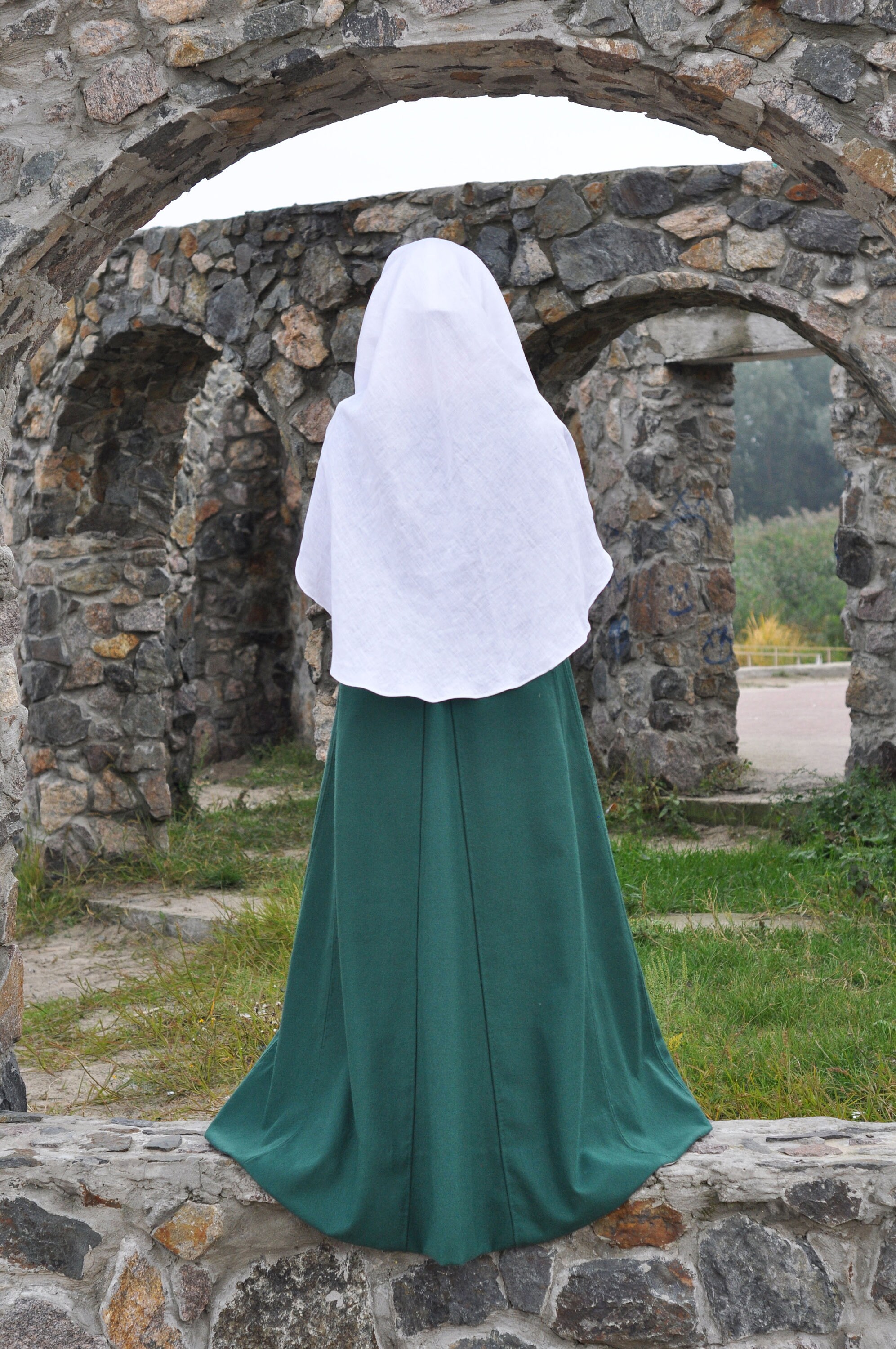 Medieval Wool Surcote Dress, 14th Century Sideless Reenactment ...